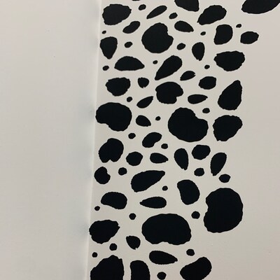 REGULAR Dalmatian Spot Size With IRREGULAR Sides Wall Sticker Decals ...
