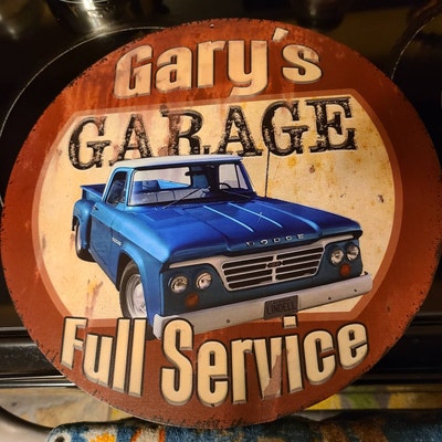 Vintage Custom Car Sign for Garage - Etsy