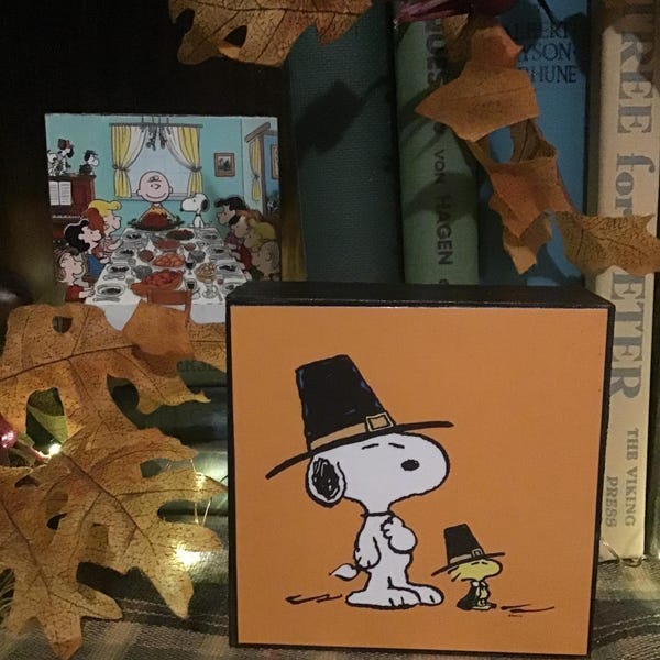 Snoopy Fall Home Decor Blocks - Etsy