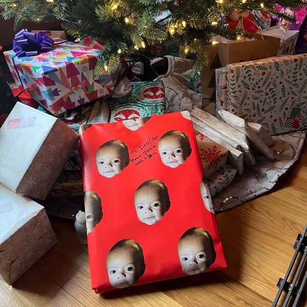 Custom Wrapping Paper Face Logo, Custom Gift Wrapping Paper Roll With ...