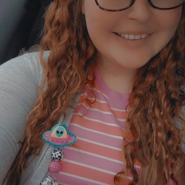 UFO Badge Reel, Alien Badge Reel, Spaceship Badge Reel, Nurse Badge ...