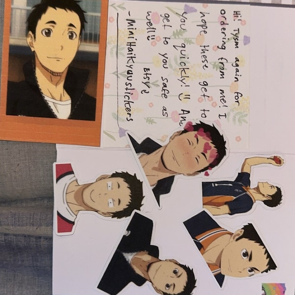 Haikyuu Tanaka/nishinoya Stickers - Etsy
