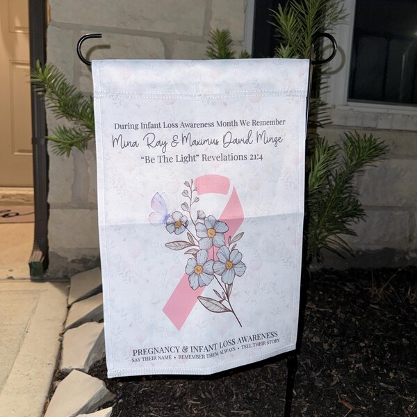 Custom Pregnancy and Infant Loss Awareness With Purple Butterfly for ...