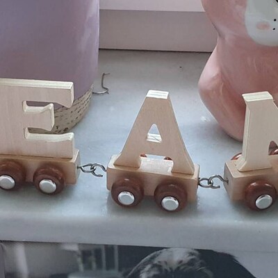 Wood Train, Signature, Letter Train New - Etsy