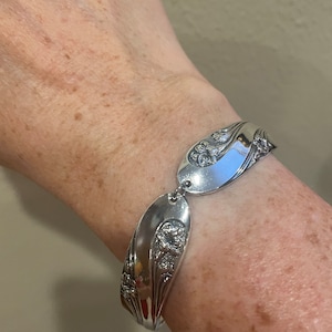 Spoon Bracelet, Spoon Jewelry, Antique Silver Plate Spoon, Silverware ...