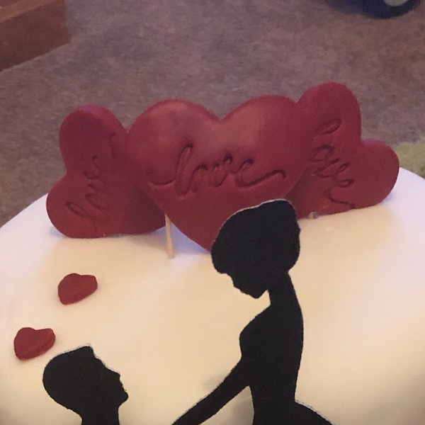 Love Fondant Embosser Stamp With Handle Icing Frosting Biscuit Stamp ...