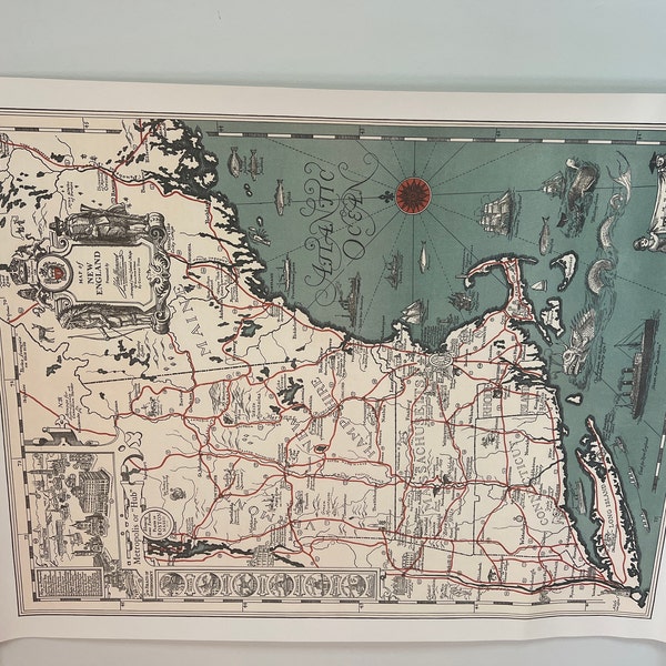 Chicago Map 1833 Vintage City Poster Print on Matte Paper Decorative ...