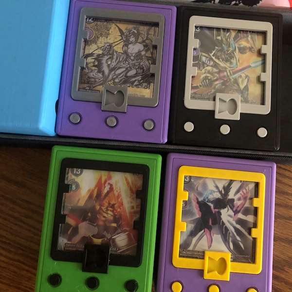 Digimon TCG Custom Digivice Deck Box | Card Box (for Double Sleeve ...