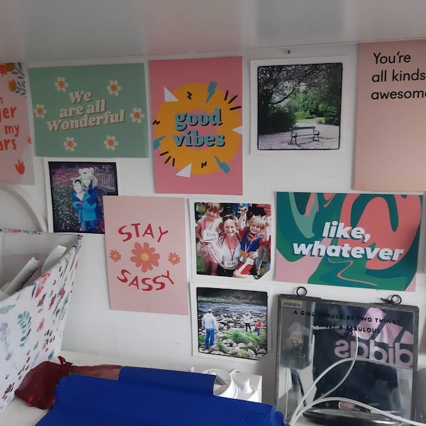 Set of 8 Positive Mini Prints. Motivational, Self Care, Inspiration ...