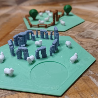 3D Catan Pasture Tile to Produce Wool - Etsy
