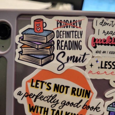 Blue Book Dragon Vinyl Sticker Book Dragon Not a Worm Whimsical Dragon ...