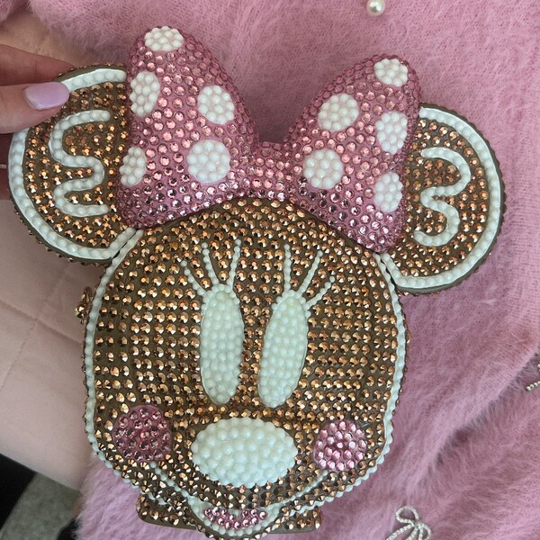 Disney Inspired Mickey Minnie Large Bling Patch - Etsy
