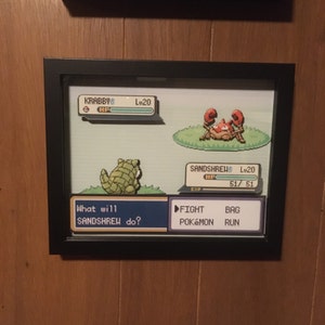 Pokemon - Pikachu/charmander - Shadow Box - Etsy