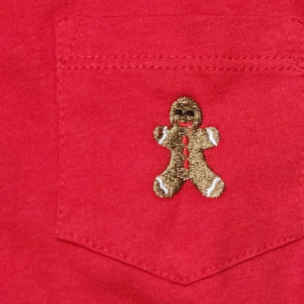 Gingerbread Man Embroidery Design. Mini Gingerbread Man. Christmas ...