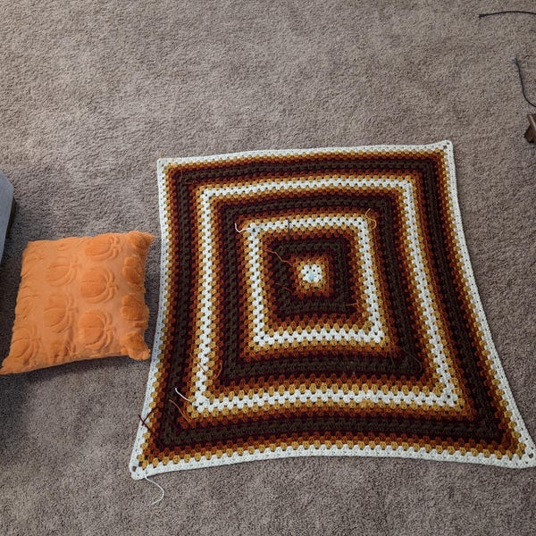 Stormy’s Infinity Granny Square Crochet Blanket - Etsy
