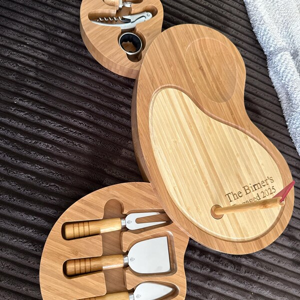 Personalized Golf Cheese Wood Cutting Board Gift With Utensils Golfer ...