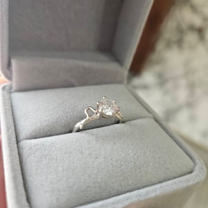 German Shepherd Ring Dog Engagement Ring White Gold Dog Engagement Ring ...