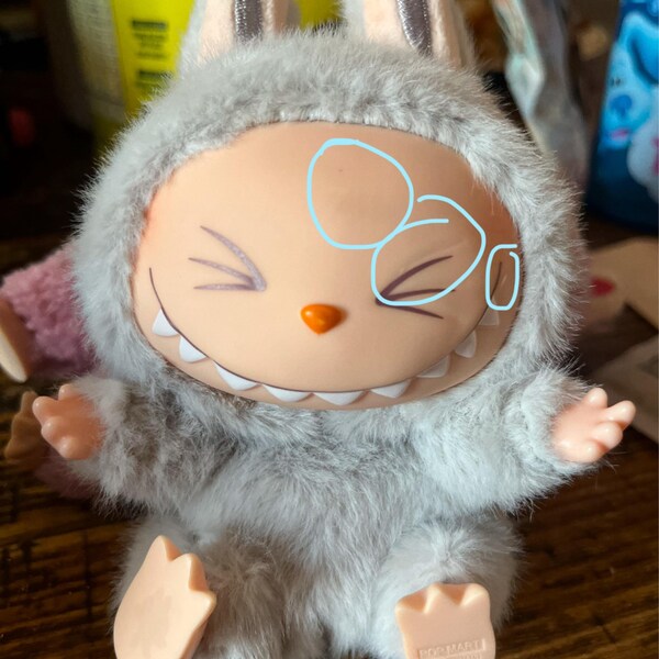 Popmart Labubu Doll Have a Seat Etciting Macaron Minmin Knitted Top ...