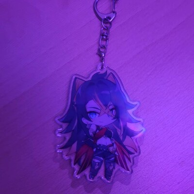 Bennett and Razor Keychains Genshin Impact Arcylic Charms - Etsy