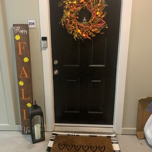 5 Feet Tall and 8 Inches Wide Personalized Front Door Welcome Sign With ...