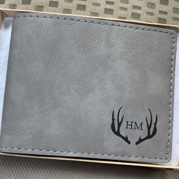 Hunter Gift | Hunting Gift | Mens Leather Wallet | Leather Wallet ...