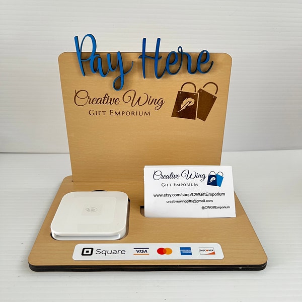 Square Card Reader Stand Glowforge/laser Cutting File SVG DXF AI ...