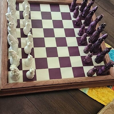 Made to Order Chess Set, Ornate Staunton Design in Stone and Jade ...