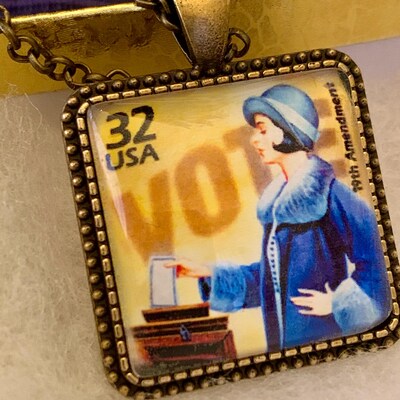 Feminist Jewelry, Suffragette Necklace, Woman's Vote, Suffrage Movement ...