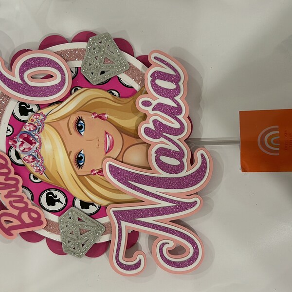 Barbie Cake Topper/kids Birthday/girls Theme/cake Decoration ...