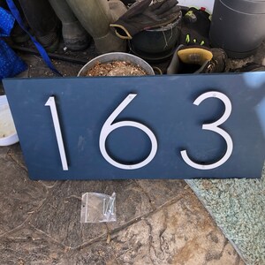 THIN MODERN White House Numbers for large Address Numbers | Etsy