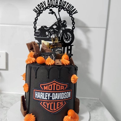 Delorean Back to the Future Birthday Car Mechanic Cake Topper ...