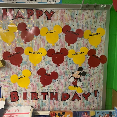Preschool Kindergarten Classroom Mickey Minnie Mouse Days of the Week ...