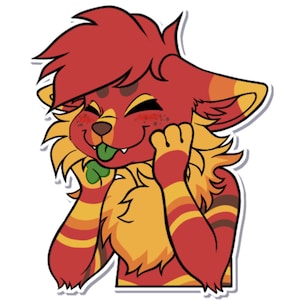 YCH Boba Bubble Tea Furry / Anthro / Fursona Con Badge - Etsy