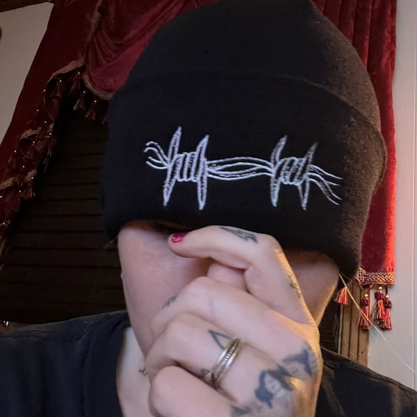Graffiti Smiley Beanie - Etsy