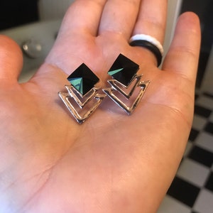 6g Hider Plugs 4g Art Deco Style Ear Plugs 2g Light Rose Gold and Black ...