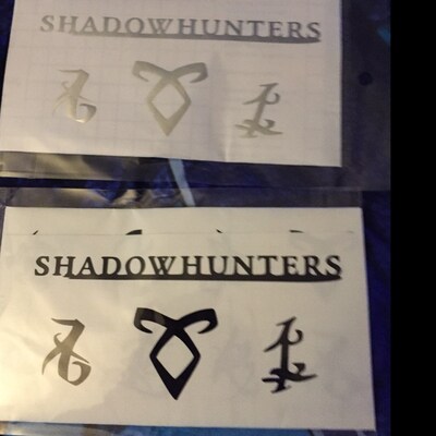Shadowhunters Inspired Runes Vinyl Stickers - Etsy