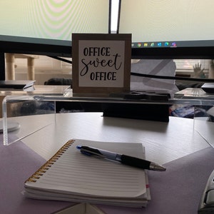 Flippable Desk Sign, Working Hard Quote, Hardly Working Sign, Funny ...