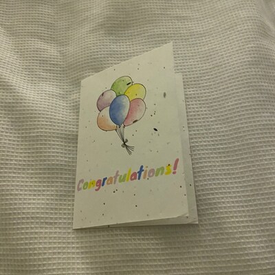 Eco Friendly Plantable Note Cards Rainbow Card Flower Cards - Etsy