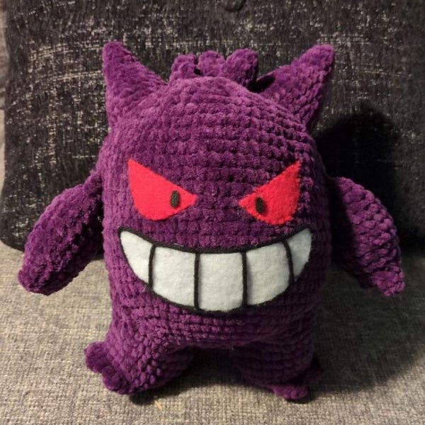 CROCHET PATTERN Gengar Amigurumi Pokemon PDF File English, French - Etsy