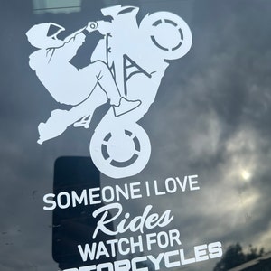 Lady Biker Riding Vinyl Decal - Etsy