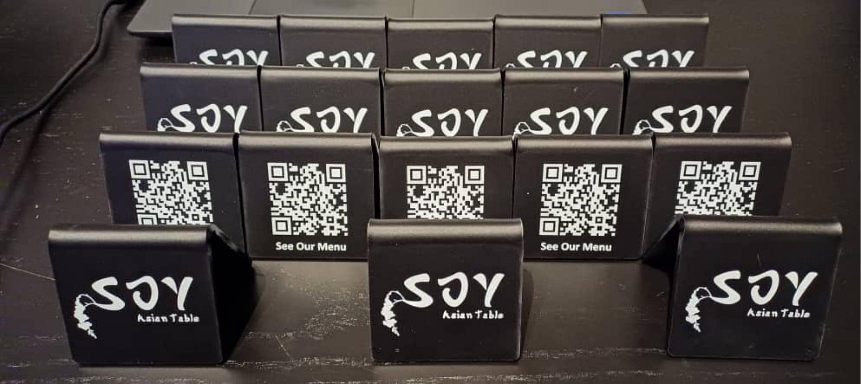 Acrylic QR Menu stands, Touchless Menu QR stand, Easy wipe, Connect ...