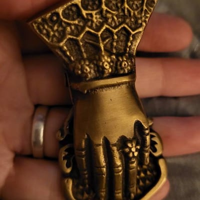 Victorian Hand Brass Clip Small - Etsy