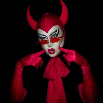 Devil Hood Red Devil Hood Vintage Devil Hood Devil Bonnet - Etsy