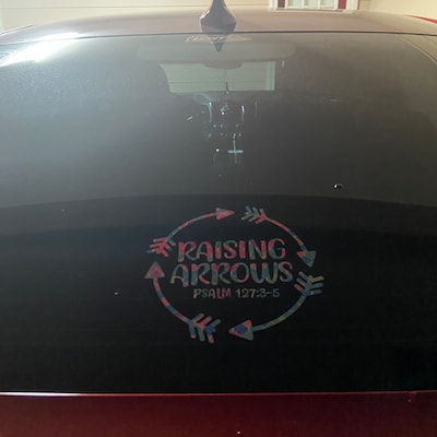 Raising Arrows Decal, Psalm 127, Christian Car Decal, Mom Gift ...