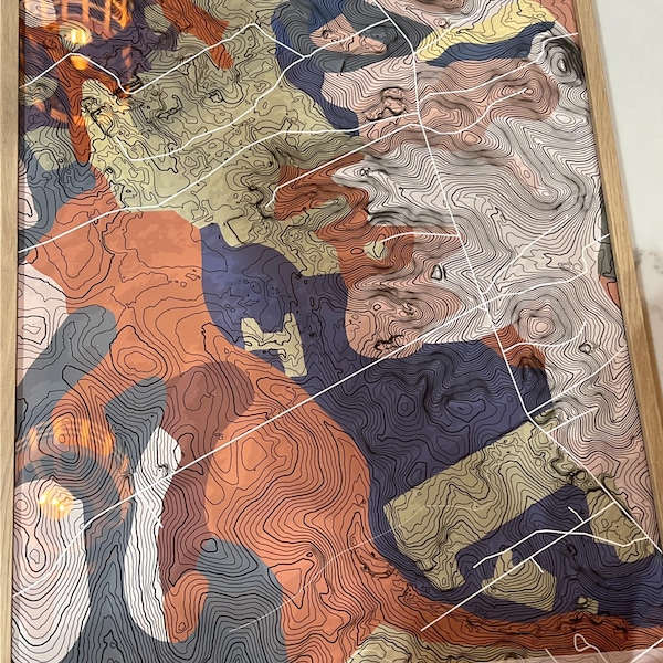 Custom Topo Map for Anywhere in the World USGS Topo Map Style for a ...