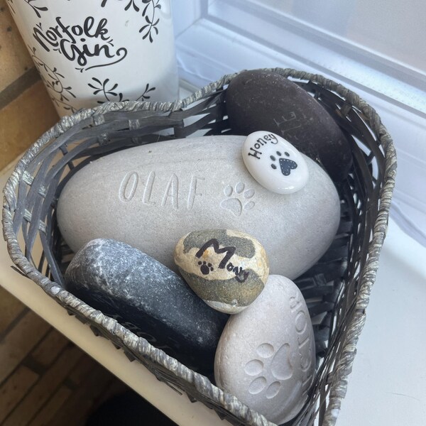 Beetle Bug Hand Painted Rock /stone - Fairy Garden Rocks- Garden Decor ...