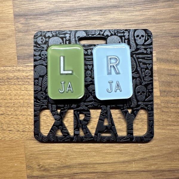 Checkered Two Tone Mint and Mauve Xray Markers- 16 Different Colors ...