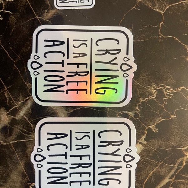 Crying is a Free Action Sticker | Dnd Stickers, Dungeons & Dragons ...