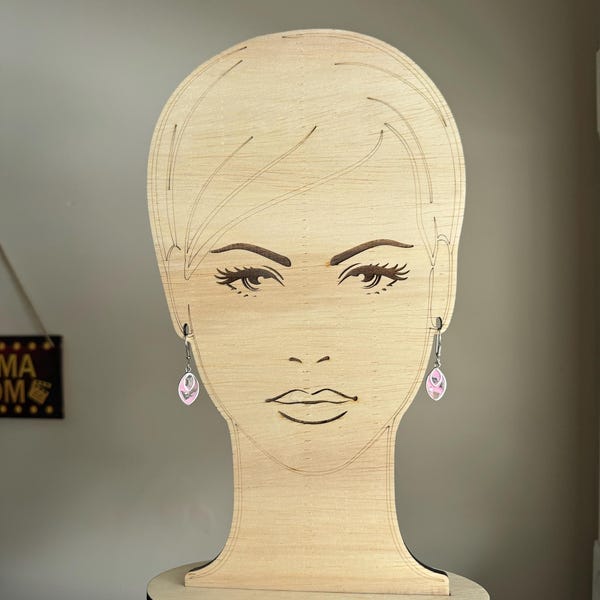 Head Silhouette Stand. Hair Bow Stand . Head Displays for Craft Fairs ...