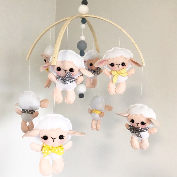 Baby Sheep-pdf Pattern-felt Lamb-diy Project-farm Animals-nursery Decor ...